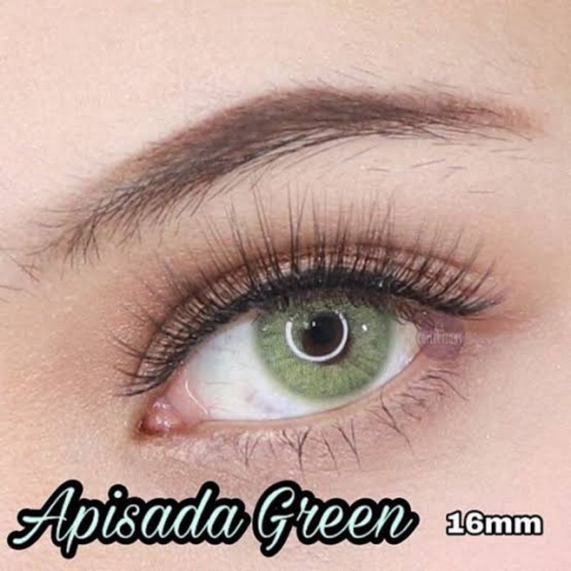 คอนแทคเลนส์ รุ่น Apisada ยี่ห้อ Sweety Plus Size mini สีเขียว มีค่าสายตา | Shopee Thailand