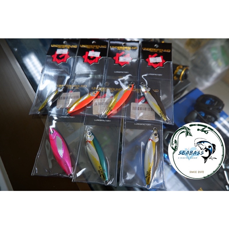 เหยื่อจิ๊ก LURES FACTORY UNDERGROUND 40/60/80/100/120g. (เลือกสีในแชท ...