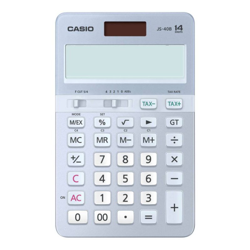 JS-40B-BU สีฟ้า เครื่องคิดเลข Casio 14 หลัก ของแท้ ของใหม่ ประกันศูนย์ | Shopee Thailand