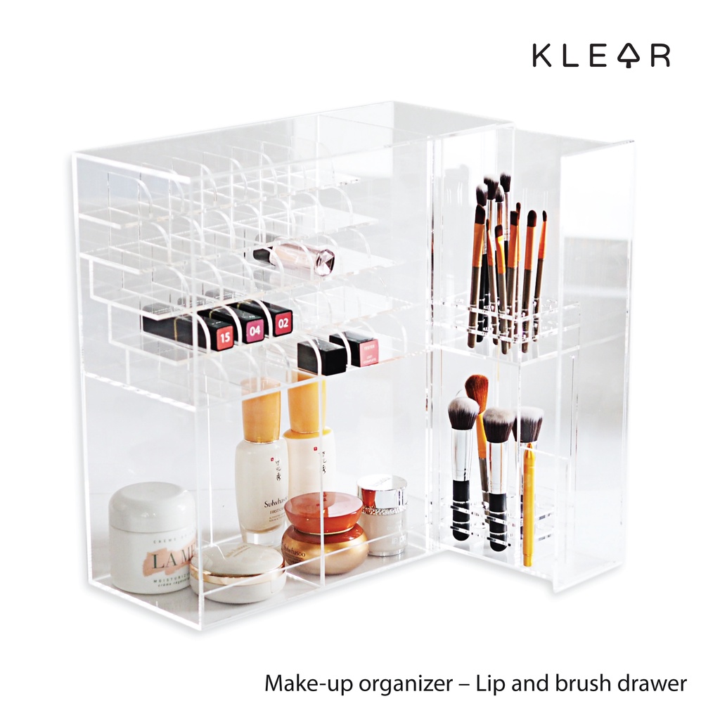 KlearObject Make-up organizer Cosmetic กล่องเก็บเครื่องสำอาง ใส่เครื่องประดับ | Shopee Thailand