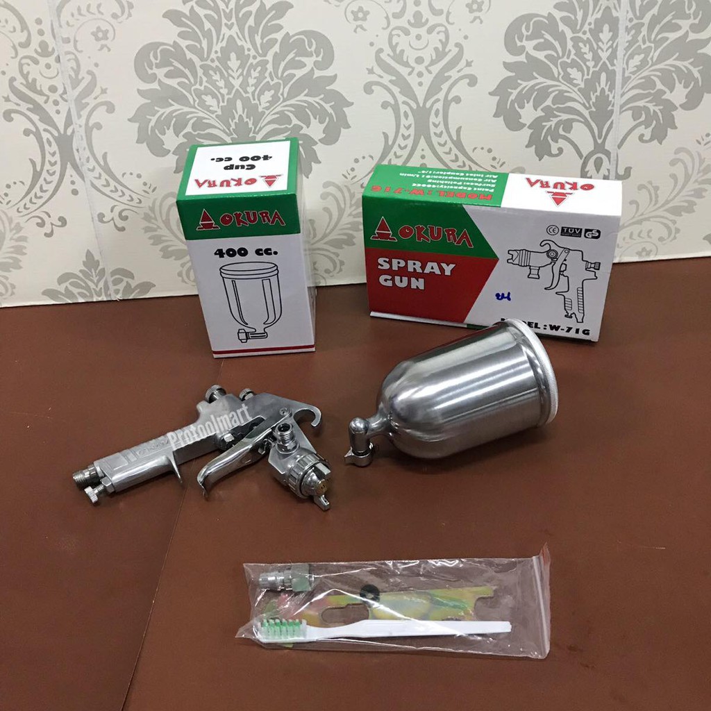 กาบน OKURA W-71G หัวพ่น 1.3 มม. อุปกรณ์พ่นสี กาพ่นสี | Shopee Thailand