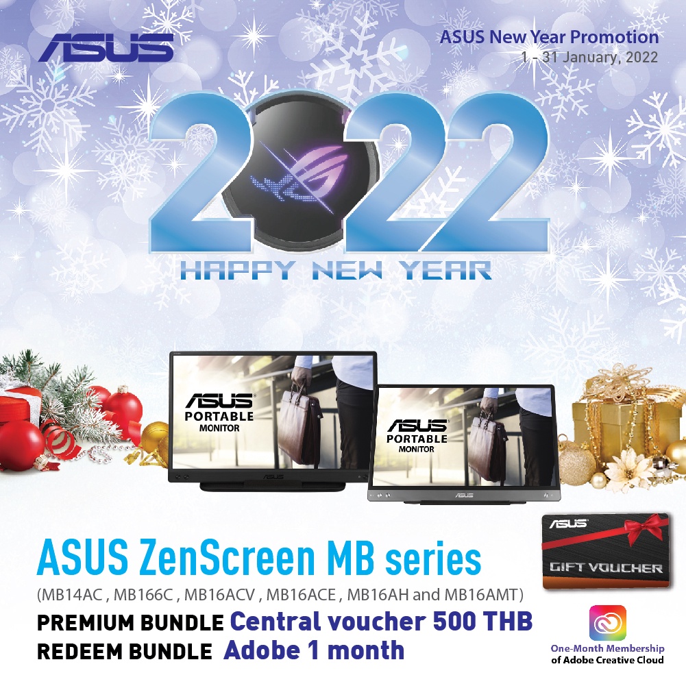 ASUS ZenScreen Touch MB16AMT USB portable monitor — 15.6-inch, IPS ...