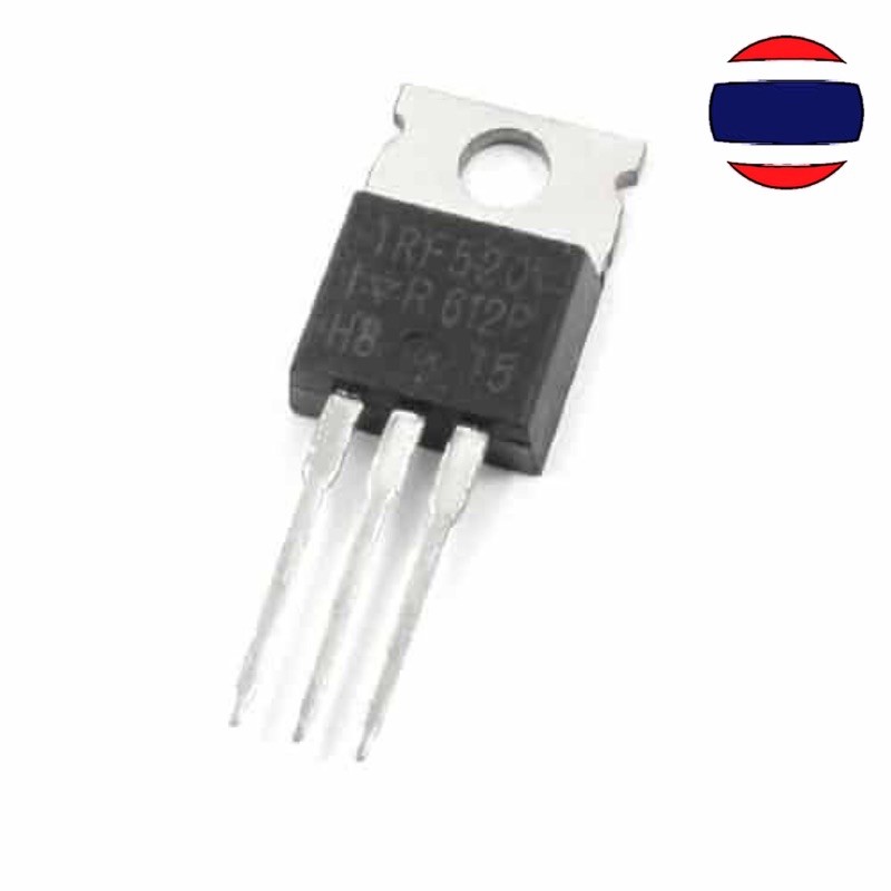 1pcs IRF520 IRF520N IRF520NPBF N-channel TO-220 100V | Shopee Thailand
