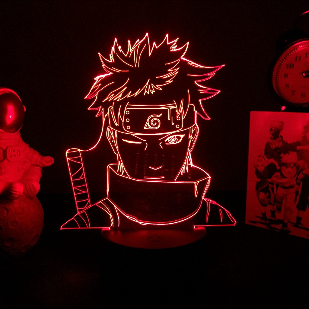 Naruto 3D Led Light Uchiha Shisui Acrylic Figurine LED Sensor Light for ...