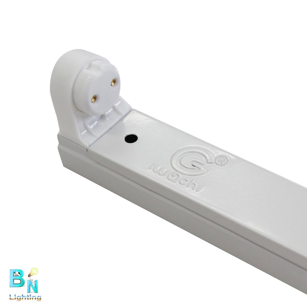 รางไฟเปล่า LED แบบยาว รางหลอดไฟนีออน ขาไฟ ขาหลอดไฟ LED ยาว 120CM (ขา ...