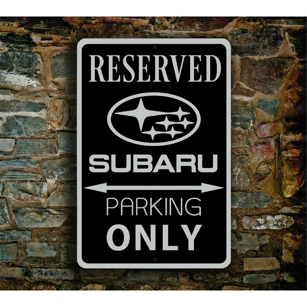 พร้อมส่ง ป้ายโลหะดีบุก ลาย Subaru Parking Only สไตล์วินเทจ สําหรับตก ...