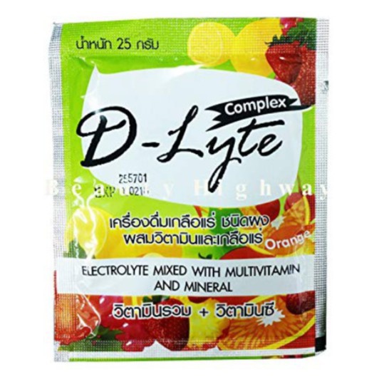 D-Lyte เครื่องดื่มเกลือแร่ ชนิดผง สำหรับ นักกีฬา ผู้ที่ออกกำลังกาย เหนื่อย เพลีย 1 ซอง | Shopee ...