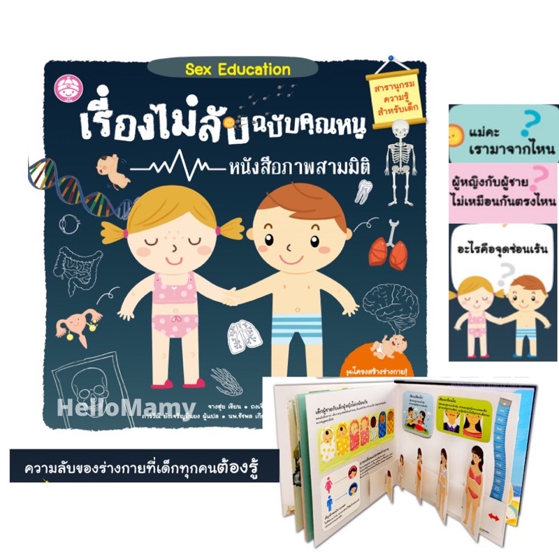 Sex Education เรื่องไม่ลับฉบับคุณหนู หนังสือแนะนำ สอนเรื่องเพศ Shopee