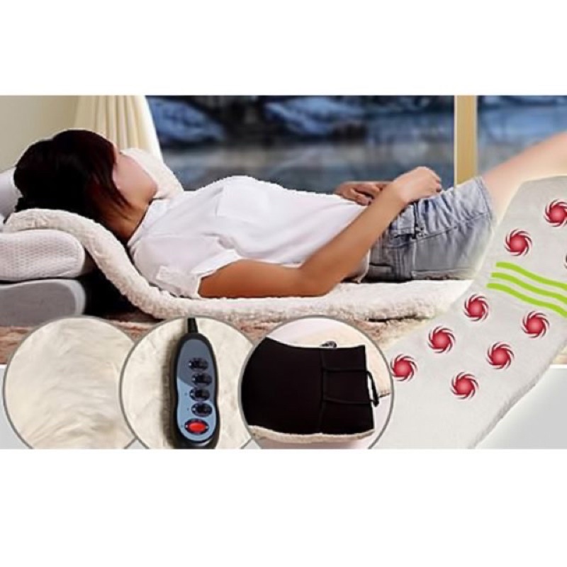 Telecorsa เบาะนวดตัวไฟฟ้า 9 จุด Bedmassage OOOA-J1 | Shopee Thailand
