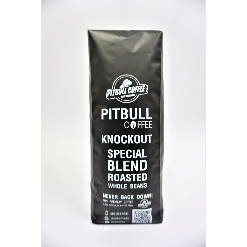 Pitbull Coffee "Knockout" 500 g.(Blend Coffee) | Shopee Thailand