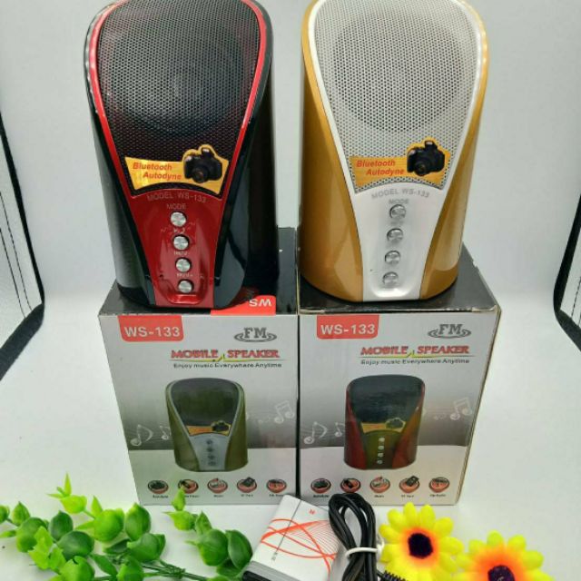 ลำโพงบลูทูธ รุ่น WS-133เชื่อมต่อไร้สายได้ทุกอุปกรณ์ | Shopee Thailand