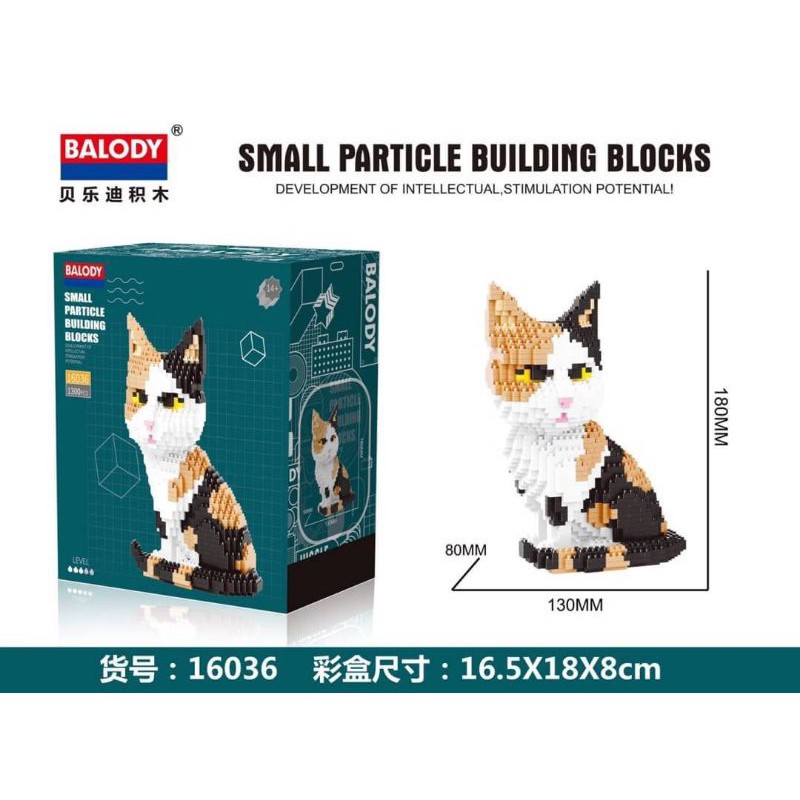 เลโก้นาโน BALODY 16036 - 16039 น้องแมว 4 แบบ น่าสะสม | Shopee Thailand