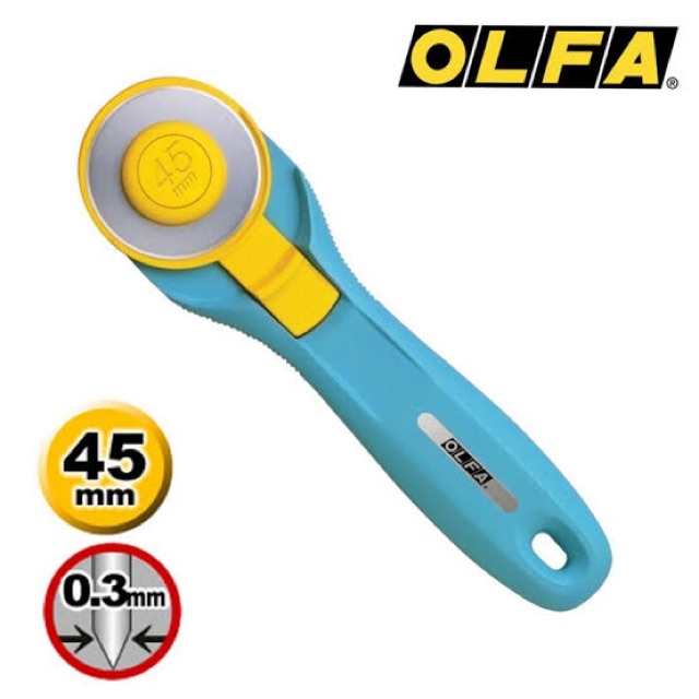 Olfa Rotary โรตารีคัตเตอร์ 45 mm ด้ามฟ้า (Rty-2/C) | Shopee Thailand