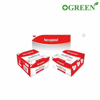 Neoplast alcohol pad 3M นีโอพลาส แอลกอฮอล์ แผ่น 1 กล่อง 20 ชิ้น ทำความ ...