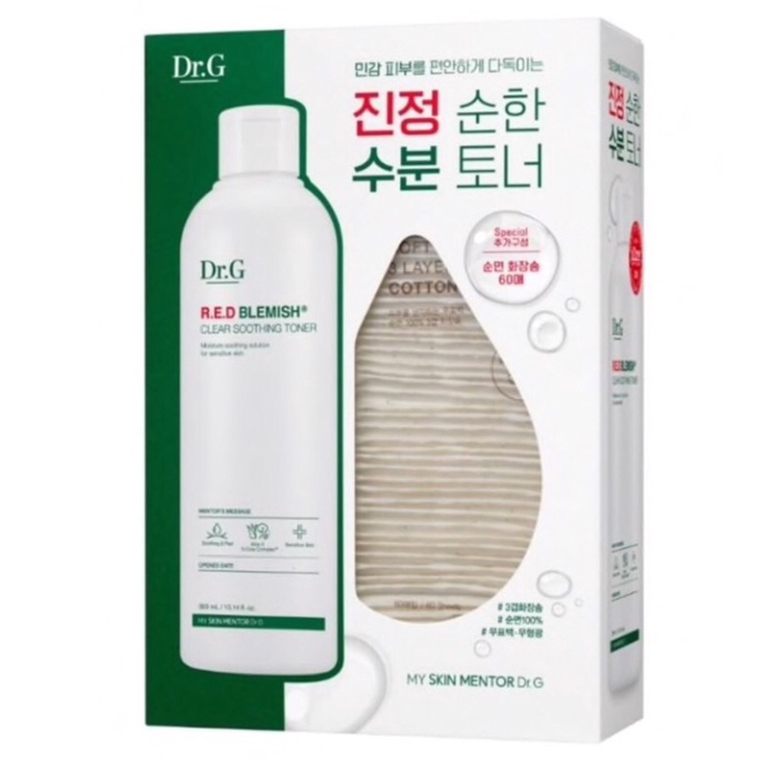 พร้อมส่ง/แท้ [Dr.G] Dr.G red blemish clear soothing toner set(300ml ...