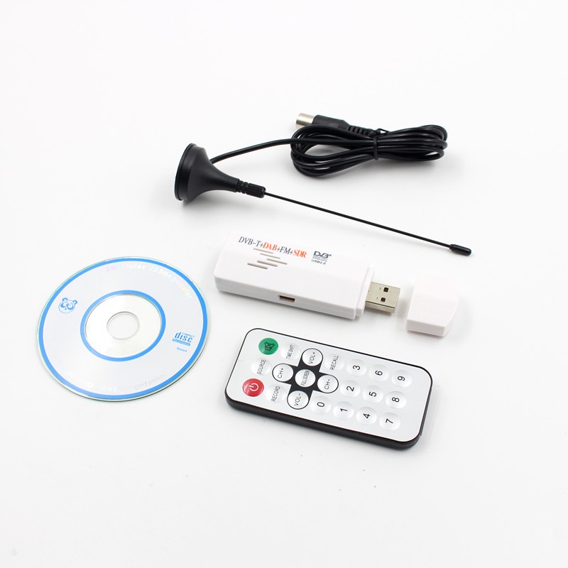 ดองเกิลรับสัญญาณทีวีดิจิทัล RTL2832U+R820T DVB-T SDR+DAB+FM USB 2.0 ...