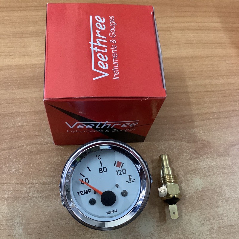 เกย์วัดความร้อนไฟฟ้า 12v ,24v Veethree Temp. Gauges | Shopee Thailand
