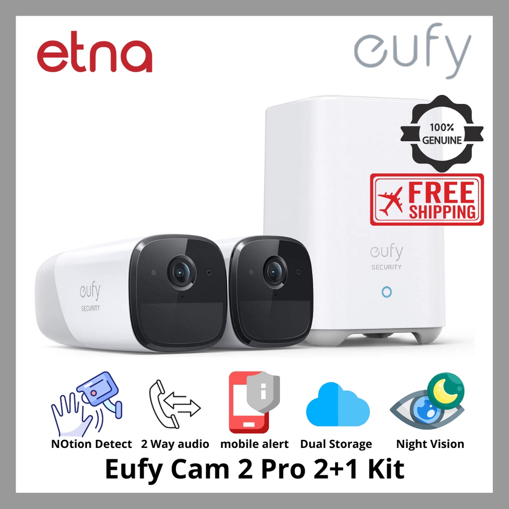 Eufy Cam2 pro 2+1 2K Security Camera Kit | Shopee Thailand