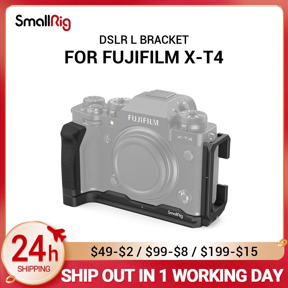 Smallrig X-T4 L Bracket สําหรับ FUJIFILM X-T4 กล้อง XT4 แผ่นฐานและแผ่นด้านข้างเป็น Arca-type ...