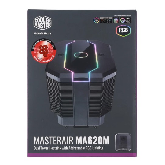 COOLER MASTERCPU AIR COOLER (พัดลมซีพียู) MASTERAIR MA620M | Shopee ...
