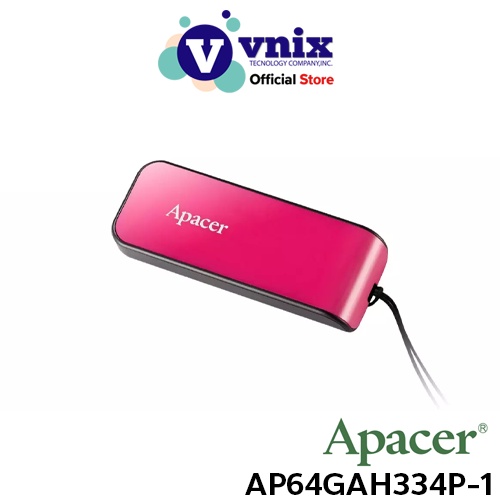APACER AH334 USB FLASH DRIVE 64GB USB2.0 Rose Pink แฟลชไดรฟ์ ...