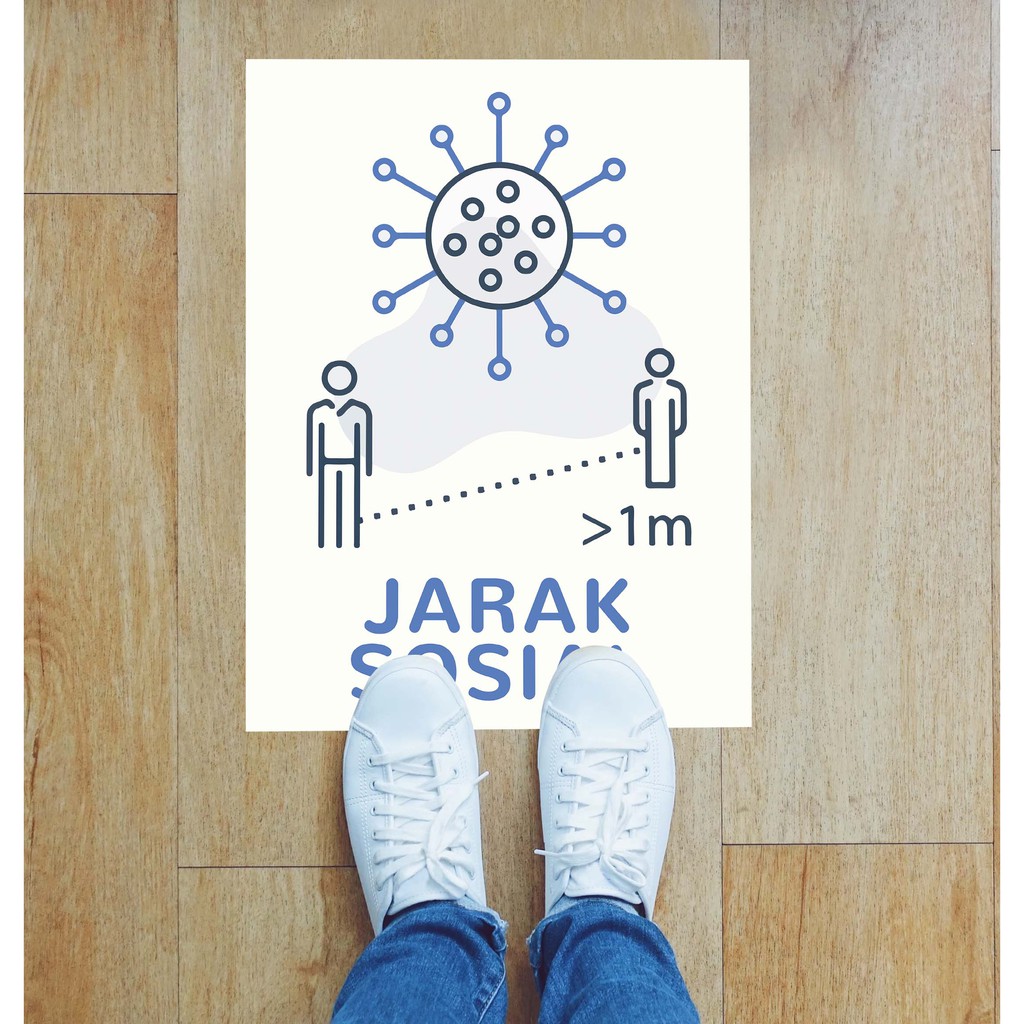 Sosial DISTANCING FLOOR STICKER สําหรับ VIRUS PRECENTION JARAK SOSIAL ... Sosial DISTANCING FLOOR STICKER สําหรับ VIRUS PRECENTION JARAK SOSIAL ...