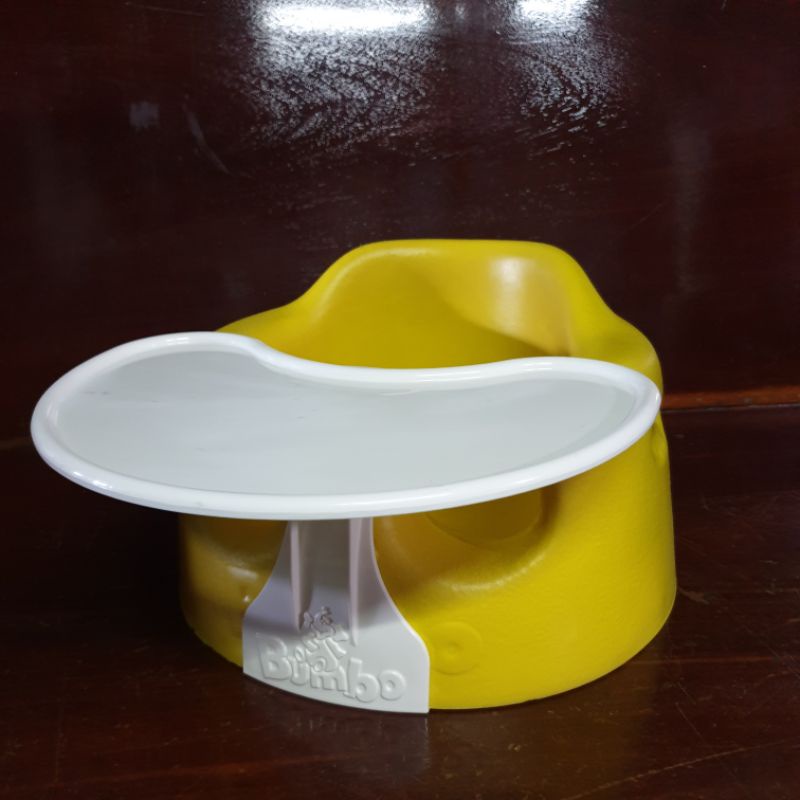 เก้าอี้หัดนั่ง Bumbo พร้อมถาด สีเหลือง | Shopee Thailand