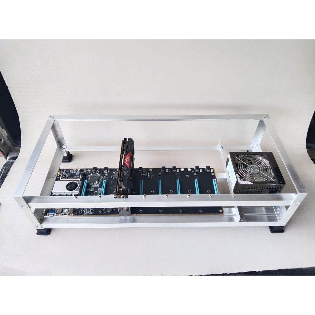 ริกอลูมิเนียม bitcoin rig เคสอลูมิเนียม แท่นขุดบิทคอย ริก เคส บิทคอย ...