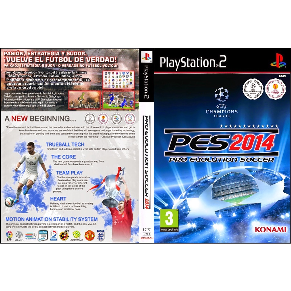 แผ่นเกมส์ PS2 PES Pro Evolution Soccer 2014 คุณภาพ ส่งไว (DVD) | Shopee Thailand