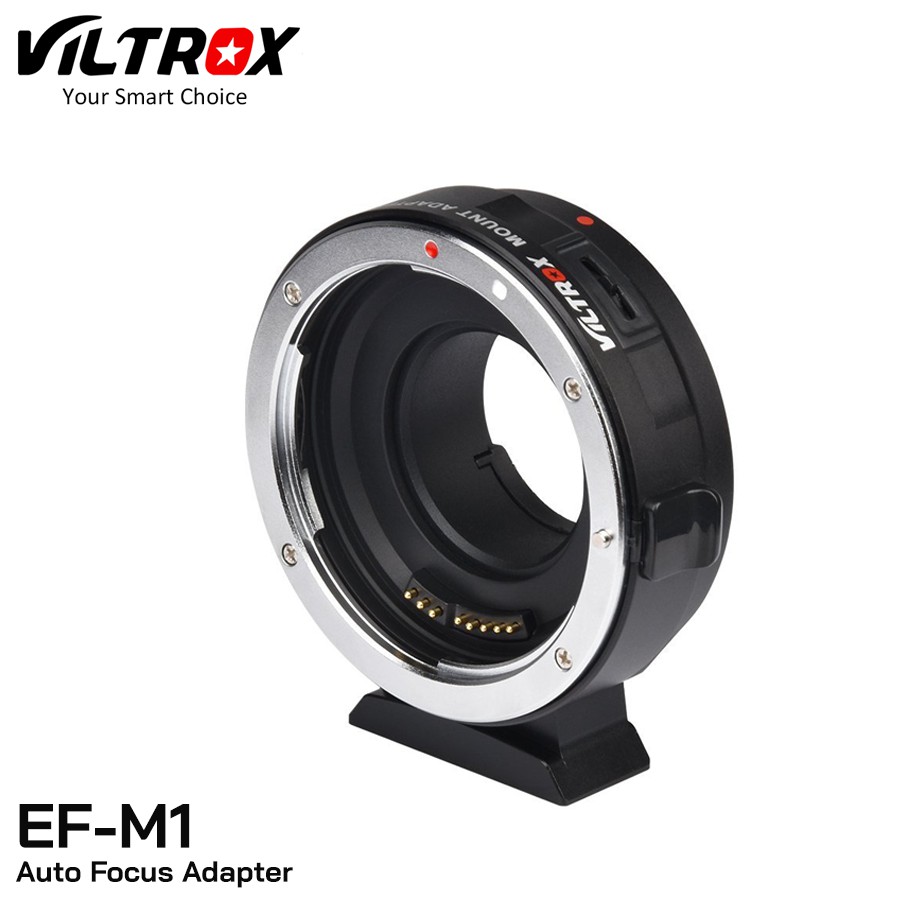 VILTROX EF-M1 เลนส์อะแดปเตอร์แหวน MOUNT AF Auto Focus สำหรับ Canon EF/EF-S เลนส์ M4/3 Micro four ...