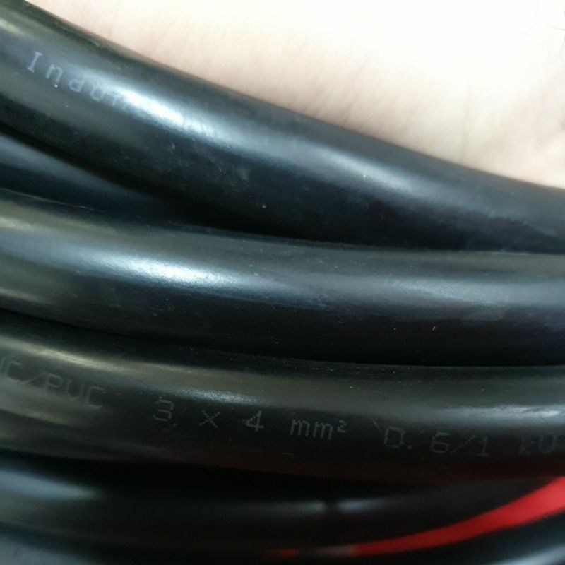 Hitam Nyy CABLE 3X4 BLACK WIRE SUPREME / KABELINDO / METAL | Shopee ...