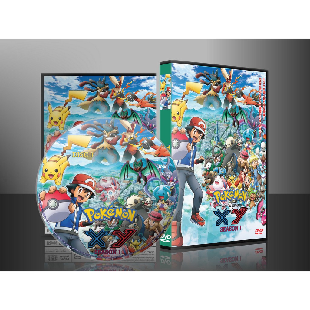 การ์ตูน Pokemon Xy Season 1 Dvd 4 แผ่น พากษ์ไทย Shopee Thailand