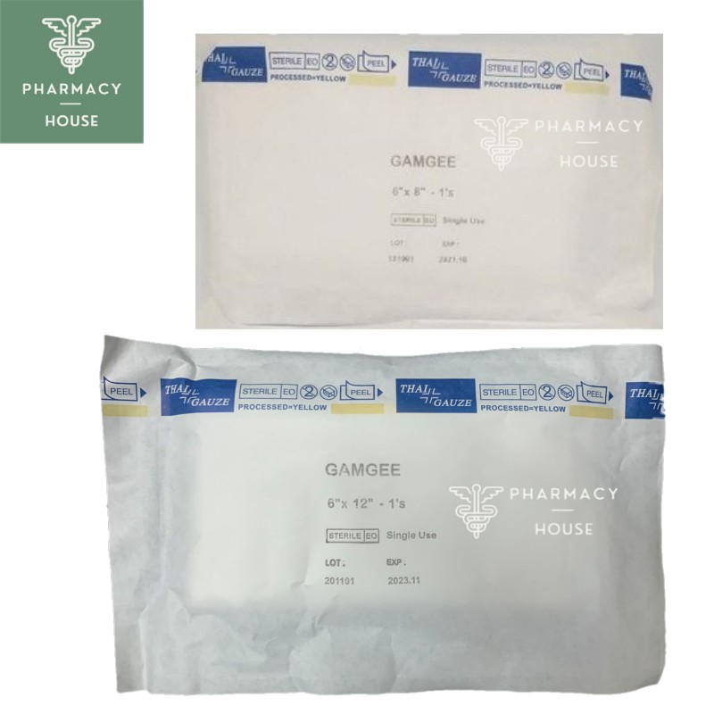 Thai gauze Gamgee sterile ผ้าก๊อส ซับน้ำเหลือง | Shopee Thailand