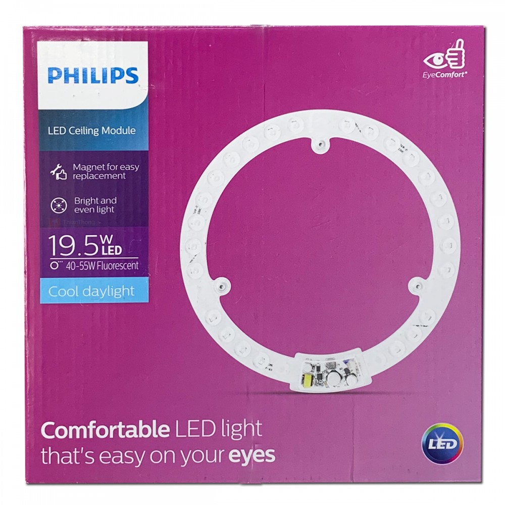 Philips แผงไฟโมดู โคมเพดานกลม ฟิลิปส์ LED Ceiling Module Circle 19.5 W ...