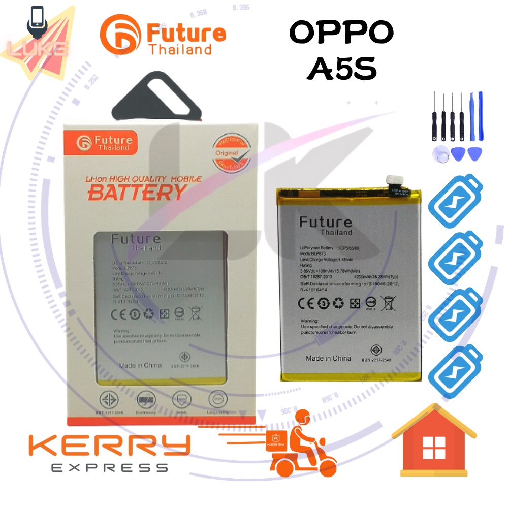 แบตเตอรี่ Future แบตเตอรี่มือถือ oppo A5S Battery แบต oppo A5S มีประกัน ...