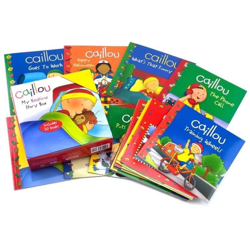 Caillou my Bedtime Story Box เซตหนังสือการ์ตูนคายุ 20 เล่ม พร้อม DVD ...