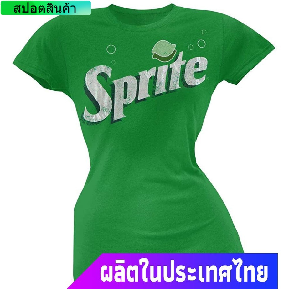 2022 สีเขียวสดใส Sprite โซดามะนาว Coca-Cola logo โคคาโคลา เสื้อยืด ...