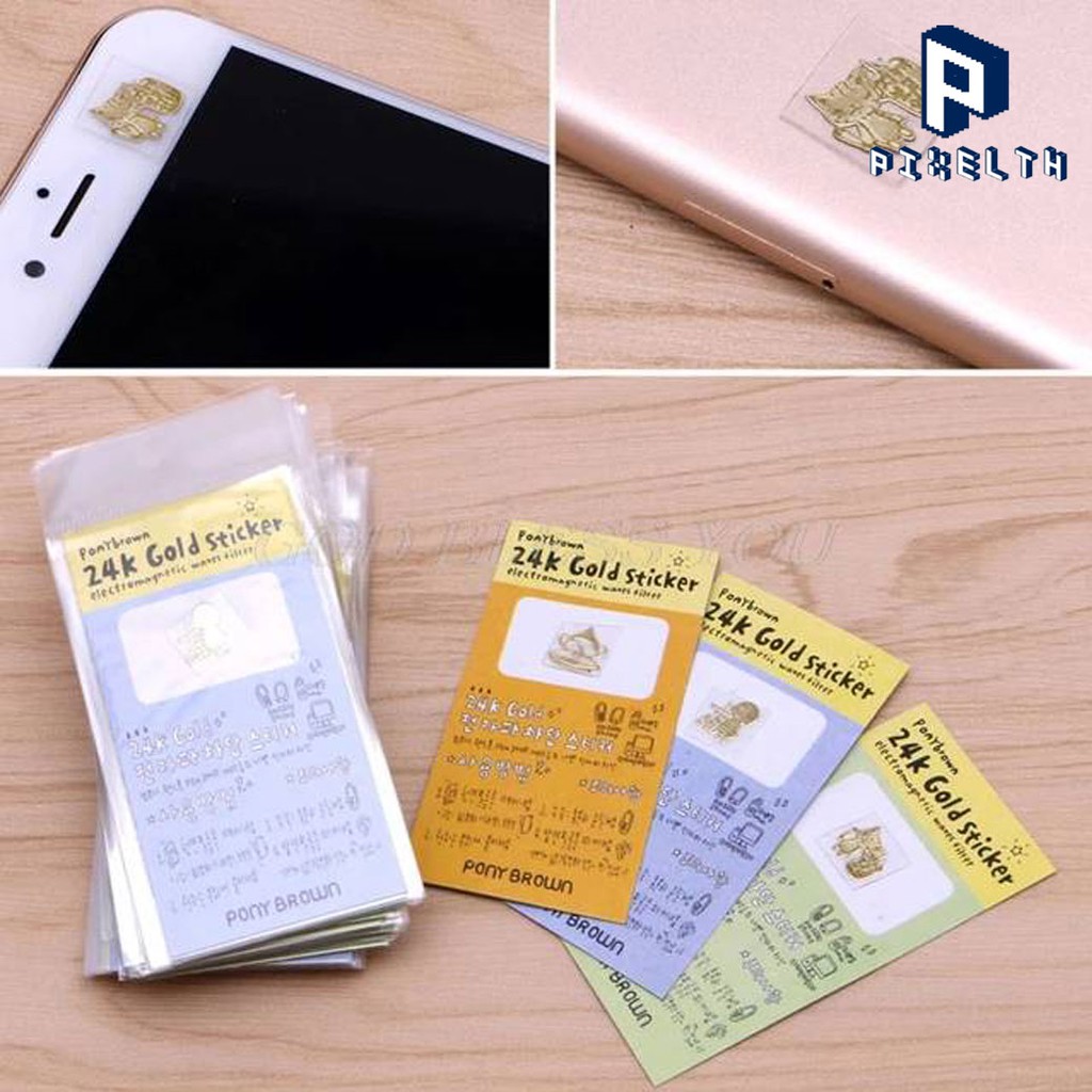 PIXELTH 24k Gold Sticker สติ๊กเกอร์ทอง 24K สไตล์เกาหลี | Shopee Thailand