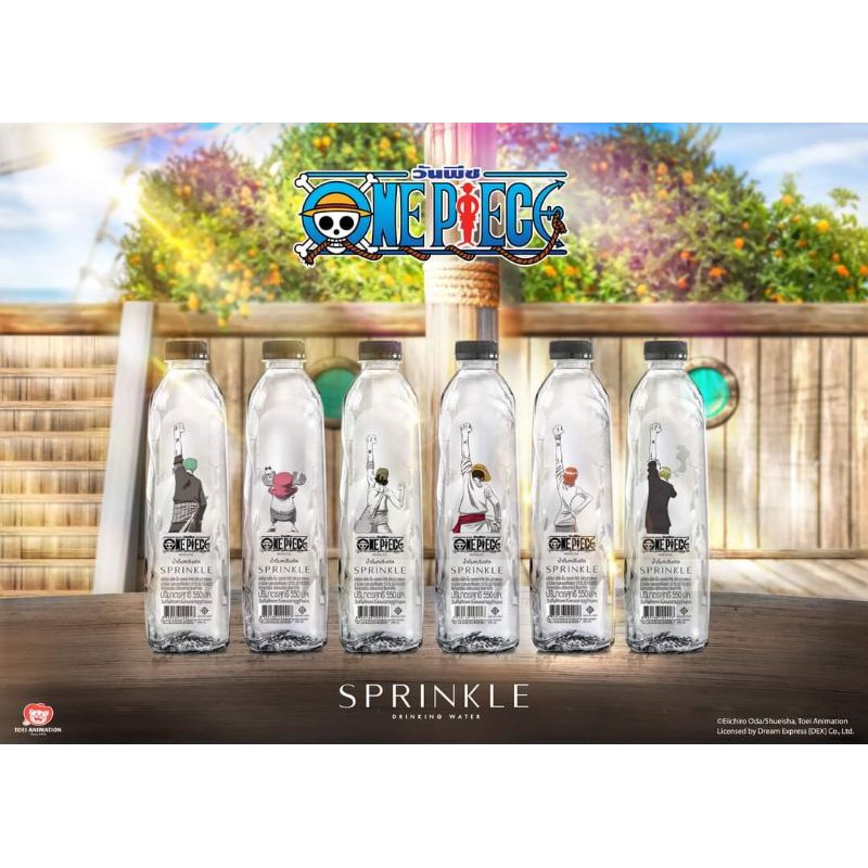 น้ำดื่ม Sprinkle (ชุด Limited สปริงเคิล x วันพีช) | Shopee Thailand