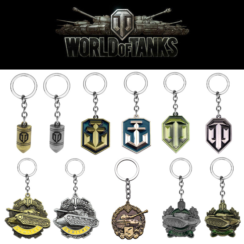 พวงกุญแจชาย Creative Man แหวนกุญแจรถ World of Tank Key แหวนจี้ | Shopee ...