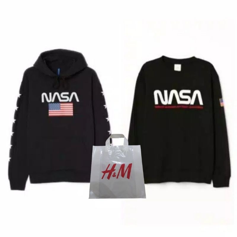 Crewneck/h&m NASA HOODIE | Shopee Thailand