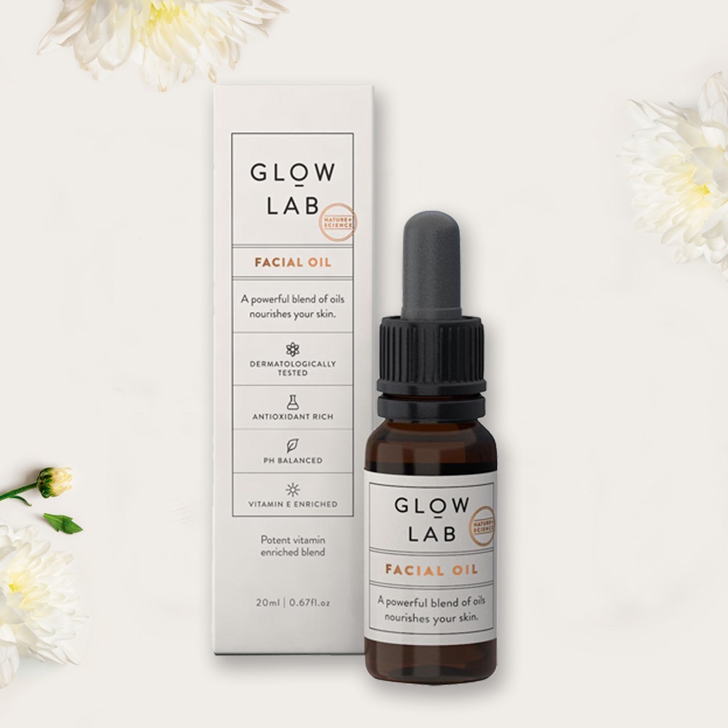 Glow Lab Facial Oil 20ml โกล์ว แลบ เฟเชี่ยล ออยล์ นำเข้าจากนิวซีแลนด์ | Shopee Thailand