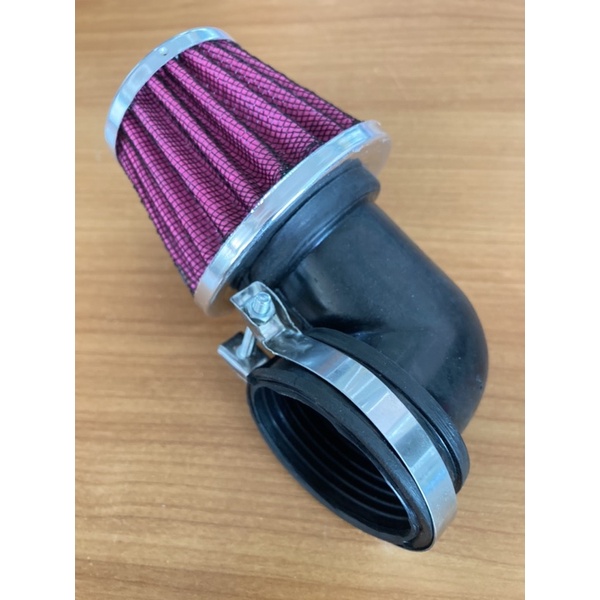กรองเปลือย KR , SONIC , NSR PRO ARM ตาข่ายดำ ข้องอ สีม่วง | Shopee Thailand
