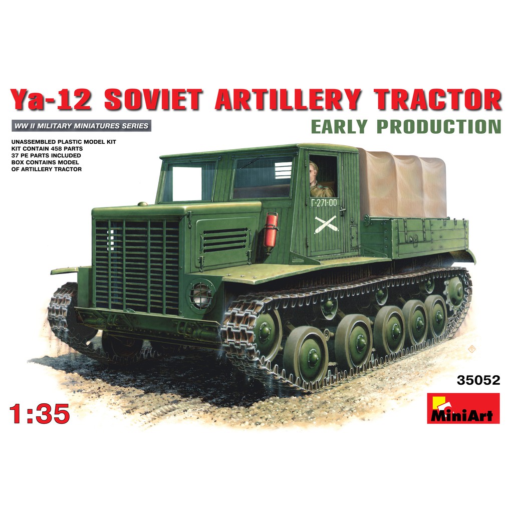 พลาสติก โมเดล ประกอบ MINIART สเกล 1/35 Ya-12 SOVIET ARTILLERY TRACTOR | Shopee Thailand