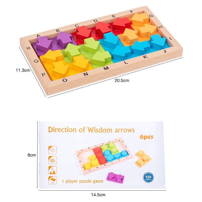 Wisdom block game & direction of wisdom arrows เกมบล็อกปริศนา บอร์ด ...
