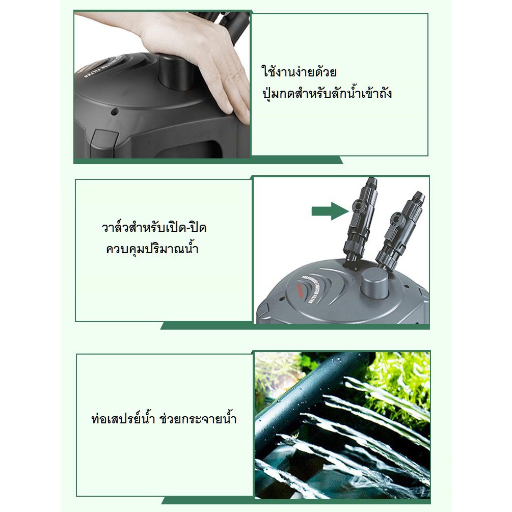 Atman CF-600,Atman CF-800(กรองนอกตู้ สำหรับกรองน้ำตู้ปลาให้สะอาดได้ยาว ...