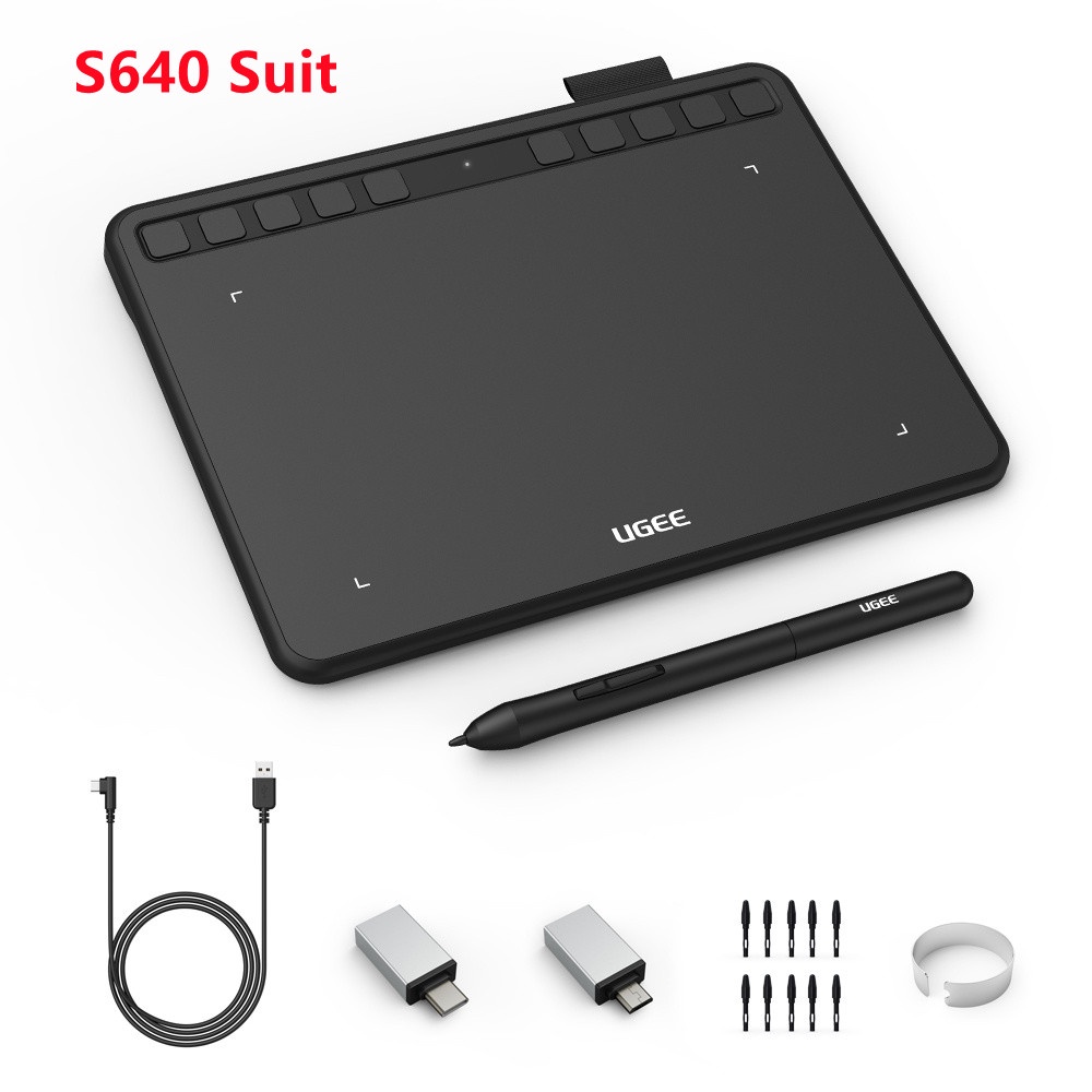 UGEE Graphic Tablet Stylus Pen for Drawing Tablet Wireless Battery-free ...