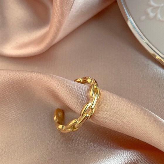earika.earrings - silver/gold chain ring, silver/gold mini chain ring (มีให้เลือกสองสี) แหวนเงิน ...