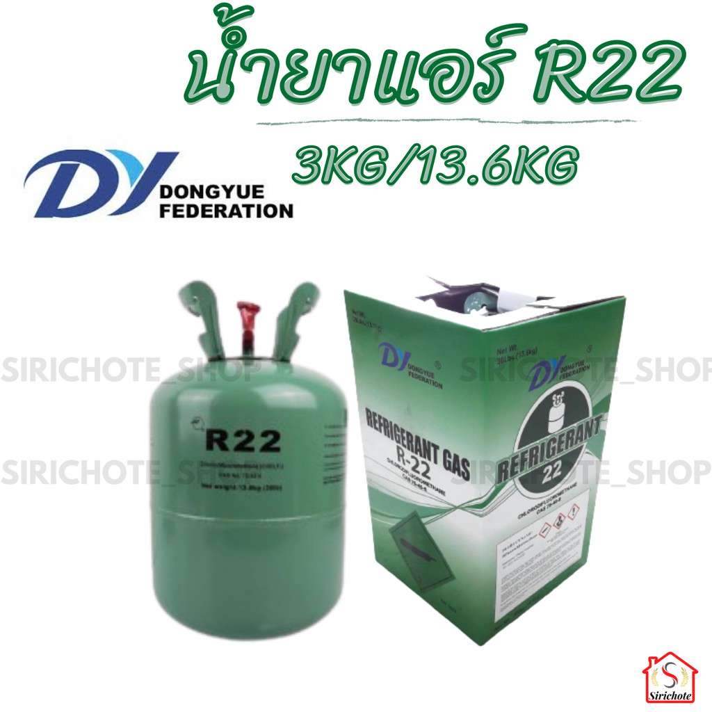 DY น้ำยาแอร์ R22 ยี่ห้อดีวาย ขนาด 3kg/13.6kg | Shopee Thailand