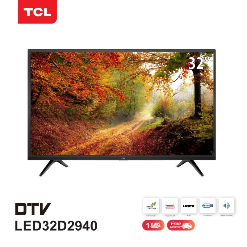 TCL LED Digital TV ขนาด 32 นิ้ว รุ่น 32D2940 | Shopee Thailand